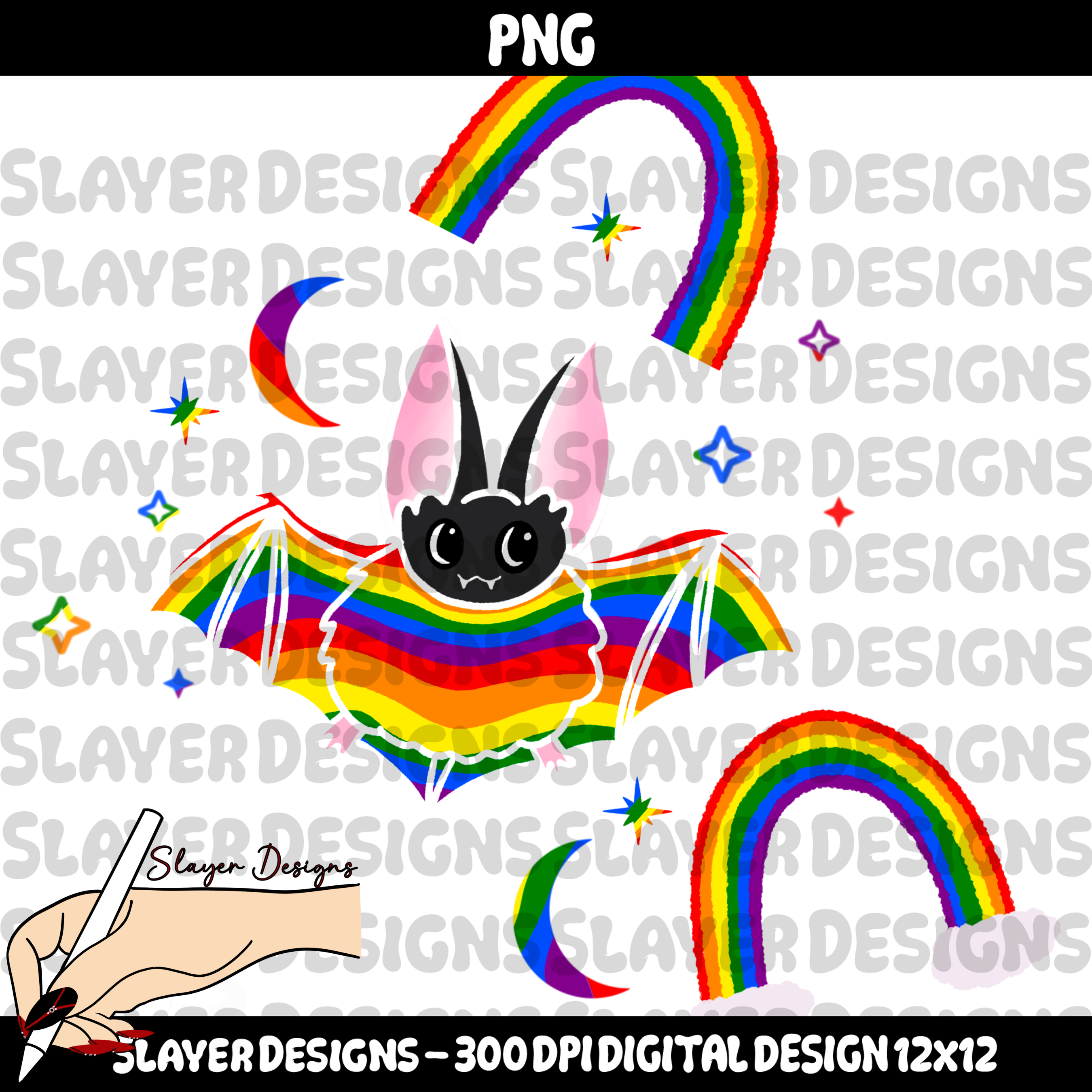 SLAYER-2025 - Pride Bats - MAY MYSTERIES - PNG – The Custom Fabric ...