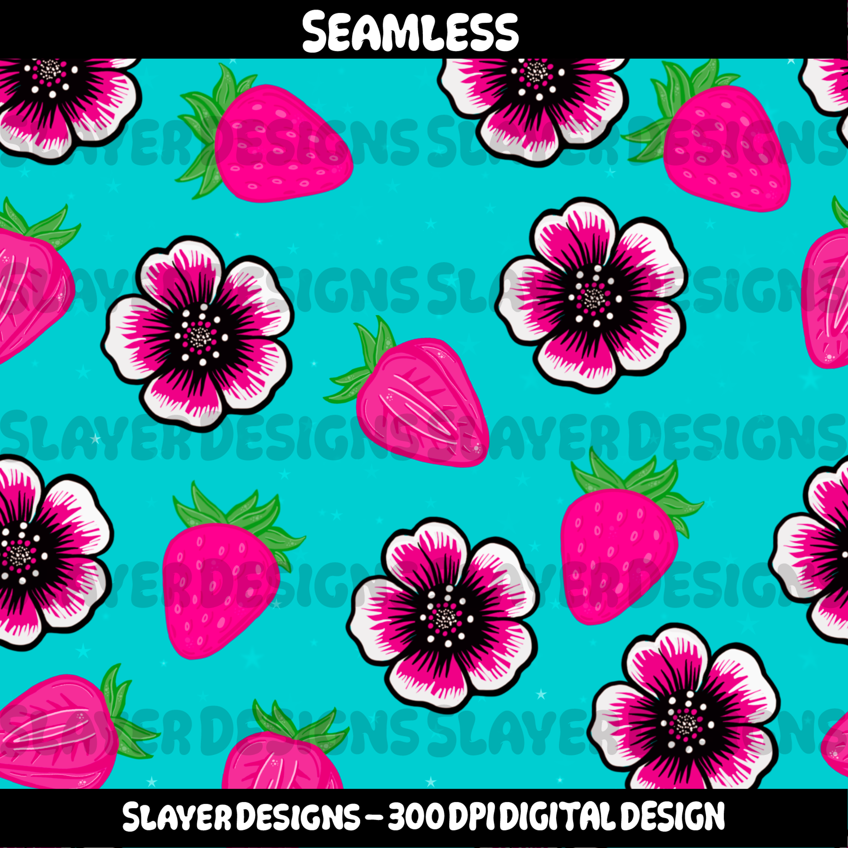 SLAYER-2025 - Gothic Strawberry Hibiscus - MAIN – The Custom Fabric ...