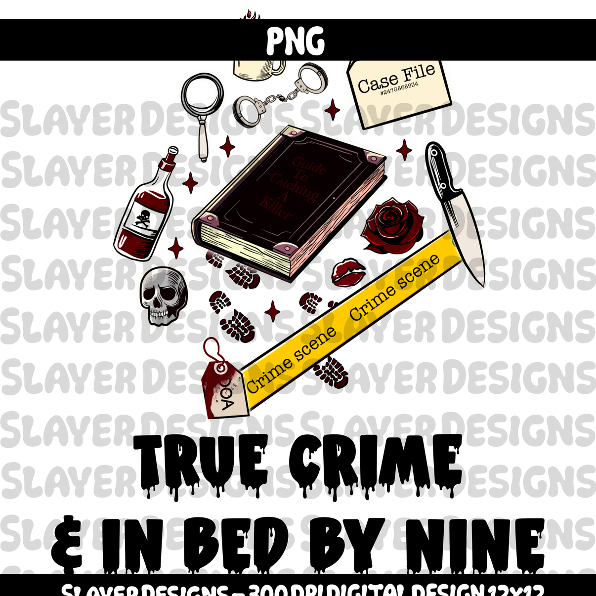 SLAYER-2024 True Crime - PNG – The Custom Fabric Slayer Imaginarium