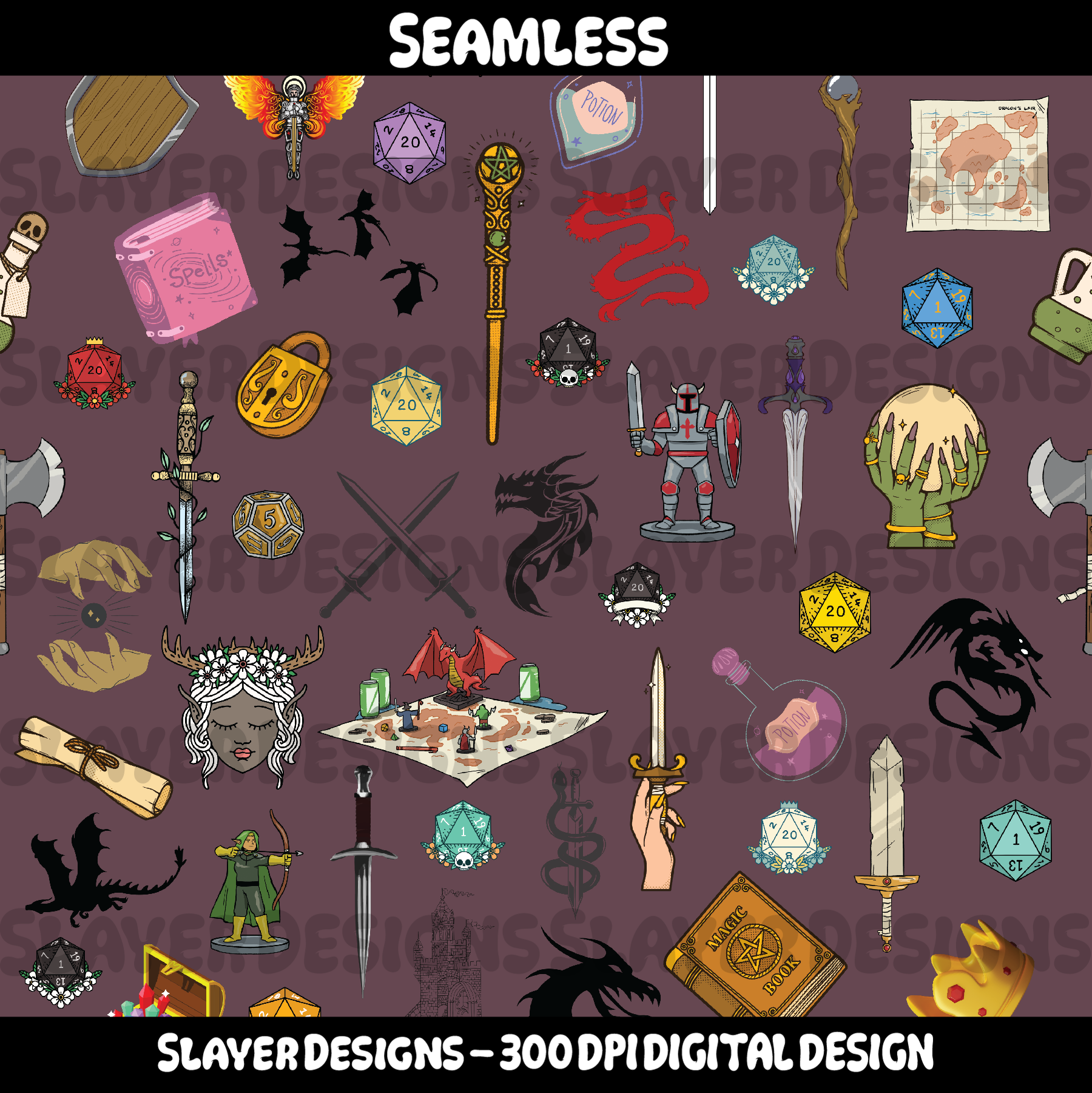 SLAYER-2023 DND D – The Custom Fabric Slayer Imaginarium